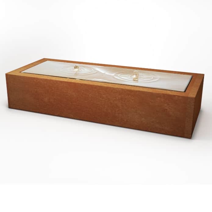 Enjoywater | Watertafel | Cortenstaal | 200 x 80 x 40 cm